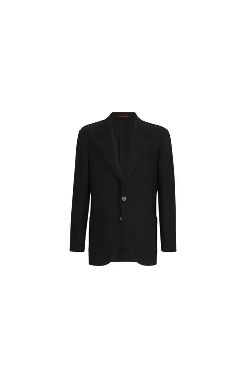 Brunello Cucinelli Cashmere Panama Deconstructed Blazer With Patch Pockets