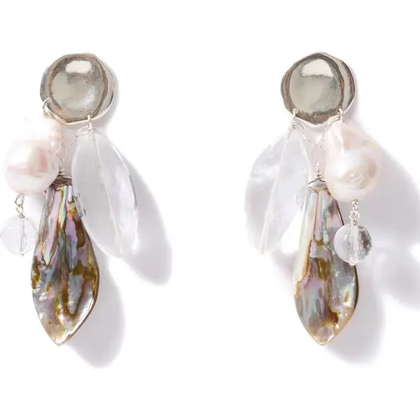 Chan Luu Shore Charm Drop Earrings - Abalone