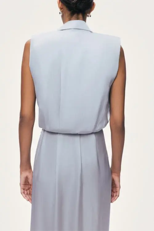 NOCTURNE Embellished Belt-detail Maxi Dress