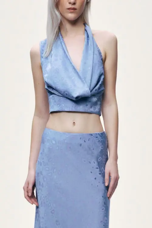 NOCTURNE Accessory Detail Off-shoulder Bustier Top