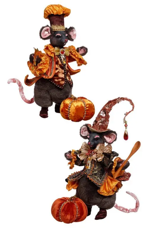 MARK ROBERTS Halloween Mice - Orange