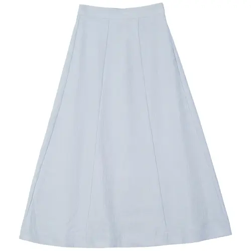 NONI DAILY Crinkle Cotton Three-panel Midi Skirt - Blue