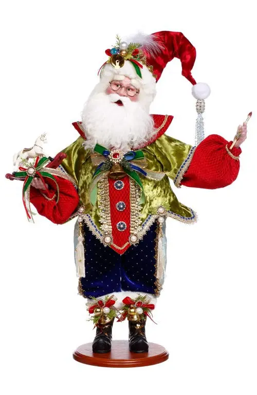 MARK ROBERTS Rocking Horse Santa - Red