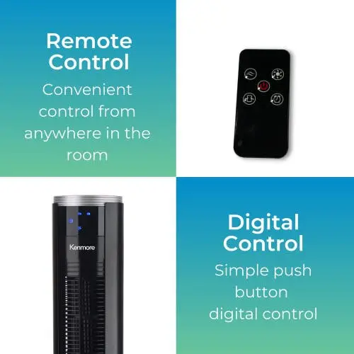 KENMORE 43 Inch Bladeless Slim Tower Fan