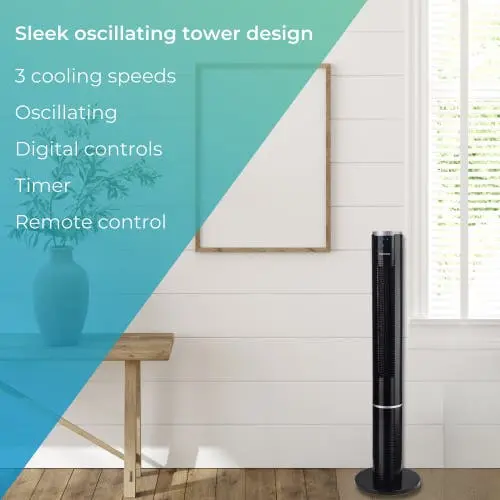 KENMORE 43 Inch Bladeless Slim Tower Fan
