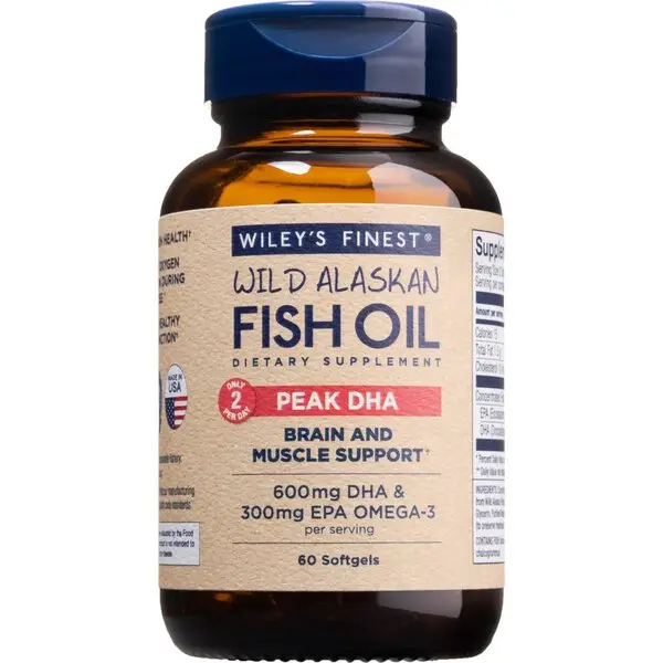 WILEY'S FINEST Peak Dha Omega-3 60 Softgels