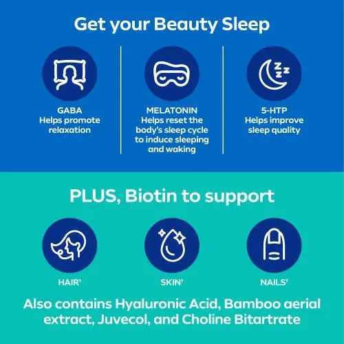 DREAM WATER Beauty Sleep Aid Drink Supplement; Melatonin 5mg, Gaba, 5htp