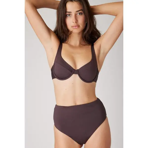 LONDRE BODYWEAR High-waisted Scrunch Bottoms - Cocoa