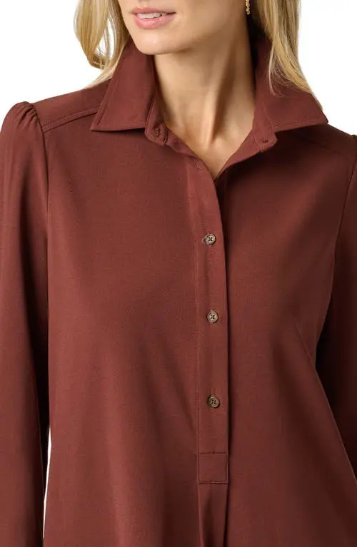 Adrianna Papell Hailey Button-up Shift Shirtdress