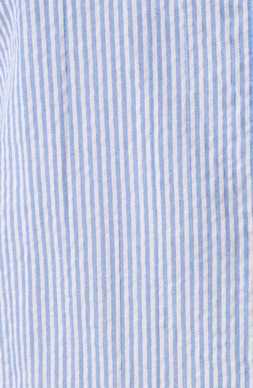 Adrianna Papell Hailey Stripe Button-up Shift Shirtdress