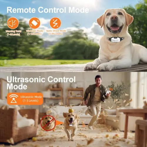 TATA Pupguide 3000 Pro 2 In 1 Ultrasonic Dog Remote Trainer Collar
