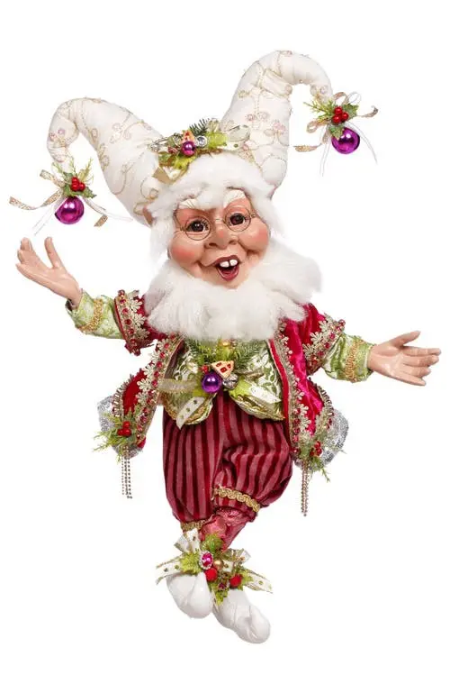 MARK ROBERTS Raspberry Cookie Elf - Fuschia