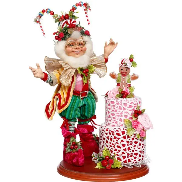 MARK ROBERTS Candied Cake Elf Scene