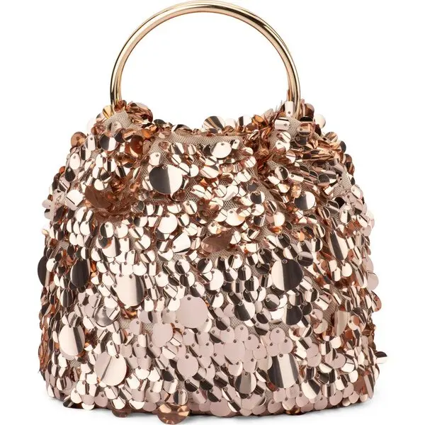 OLGA BERG Vera Sequin Top Handle Bag