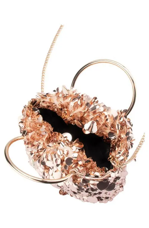 OLGA BERG Vera Sequin Top Handle Bag