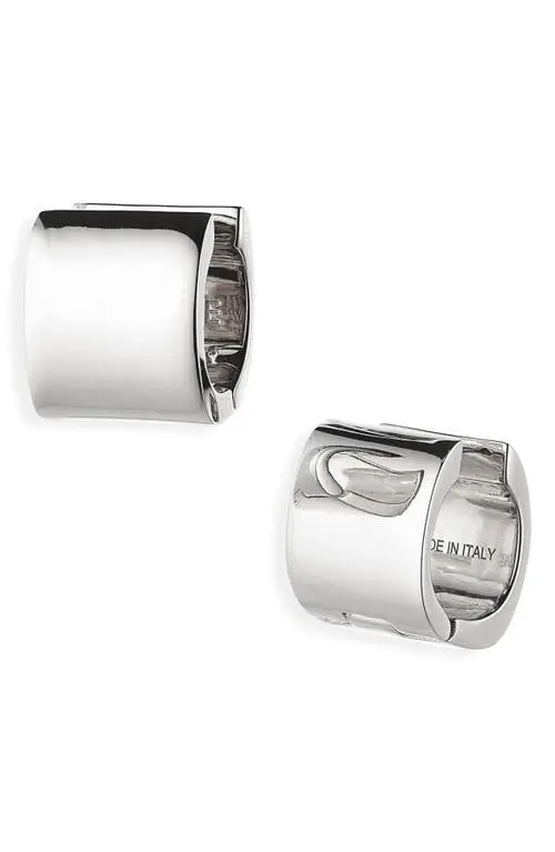 TOTEME Petite Signature Hoop Earrings - Silver
