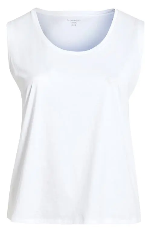 Eileen Fisher Scoop Neck Organic Cotton Tank