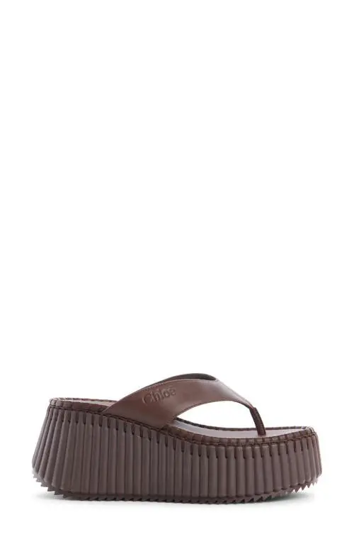 Chloé Nama Platform Wedge Sandal