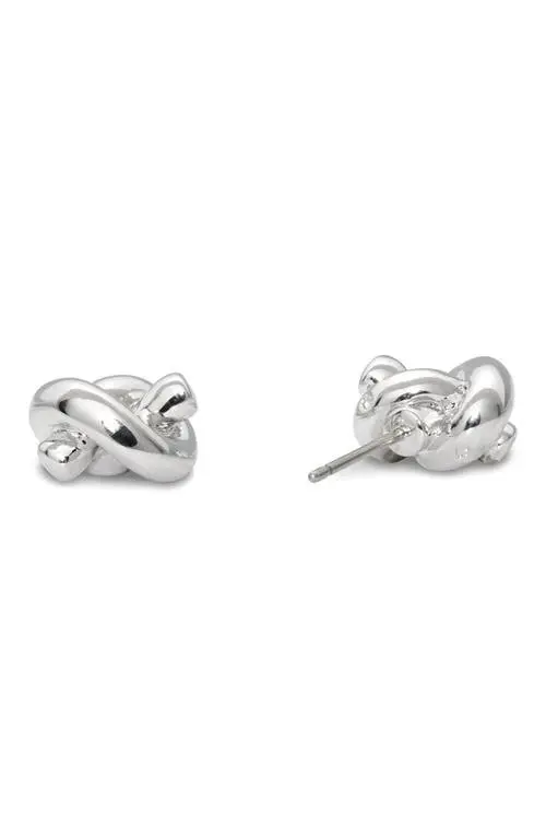 Kate Spade New York Sailor's Knot Stud Earrings - Silver