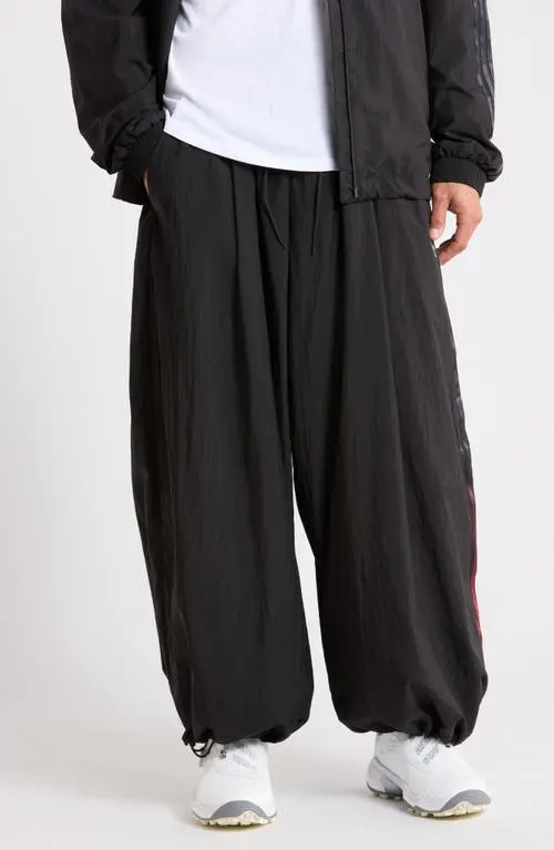 Y3 Gradient 3-stripes Wide Leg Taffeta Pants - Black