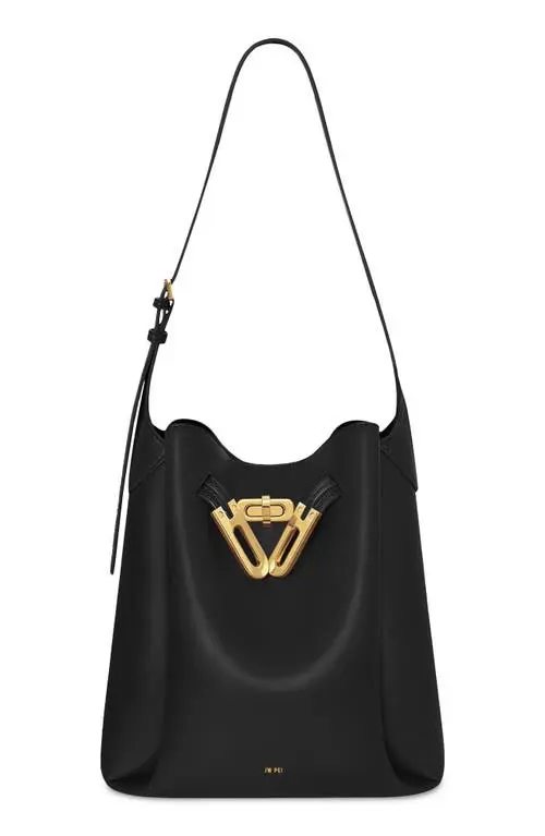 Jw Pei Charlene Double Buckle Shoulder Bag - Black