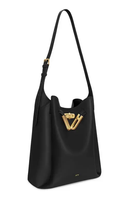 Jw Pei Charlene Double Buckle Shoulder Bag - Black