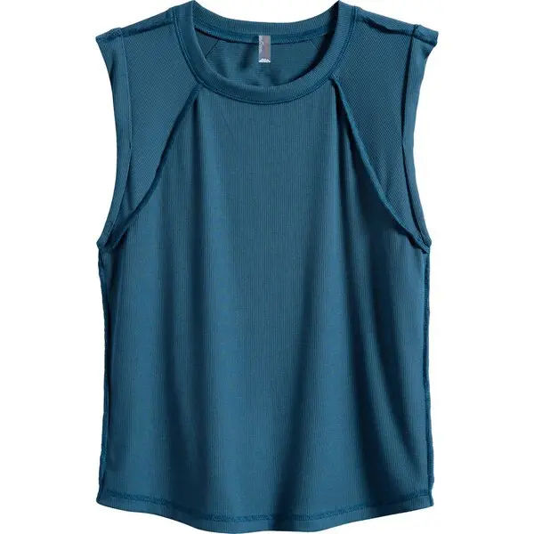 Free People Love My Twist Muscle Tee - Riptide