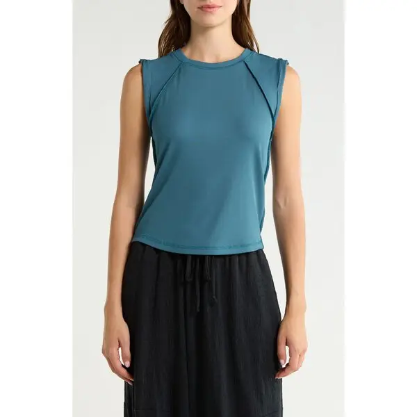 Free People Love My Twist Muscle Tee - Riptide