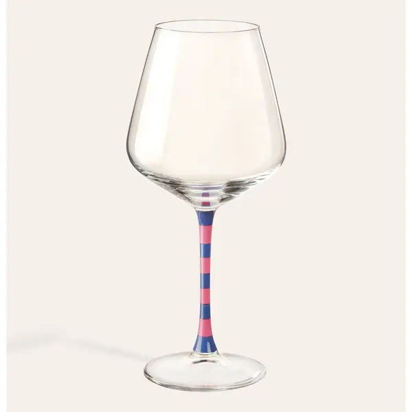 ZSA ZSA ZSU Loess Hand Painted Glass Red Wine Glass 20 Oz