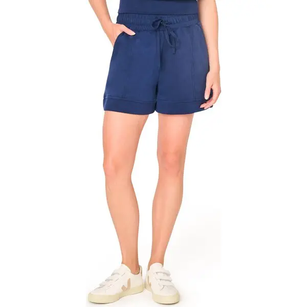 GIBSONLOOK Cloud Scuba Drawstring Shorts - Navy