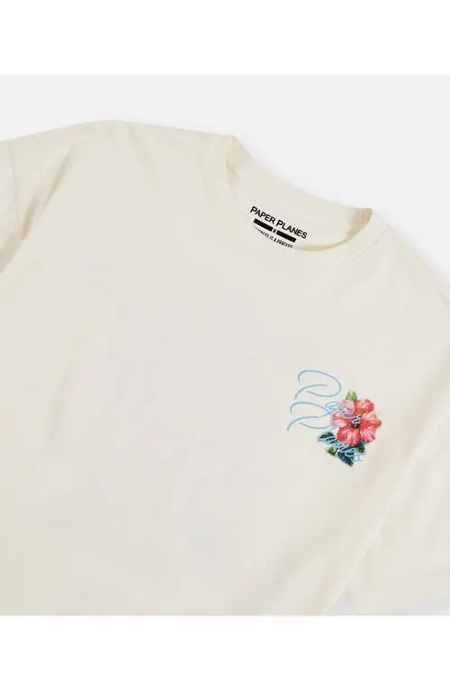 PAPER PLANES Flower Graphic T-shirt