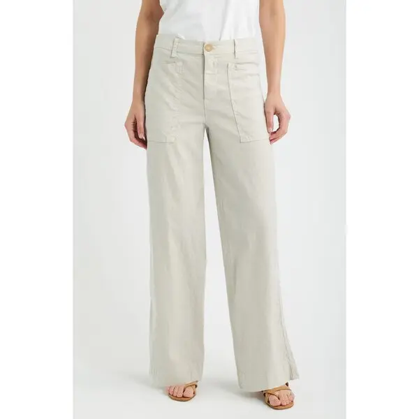 Frank & Eileen Wide Leg Carpenter Pants - Cement