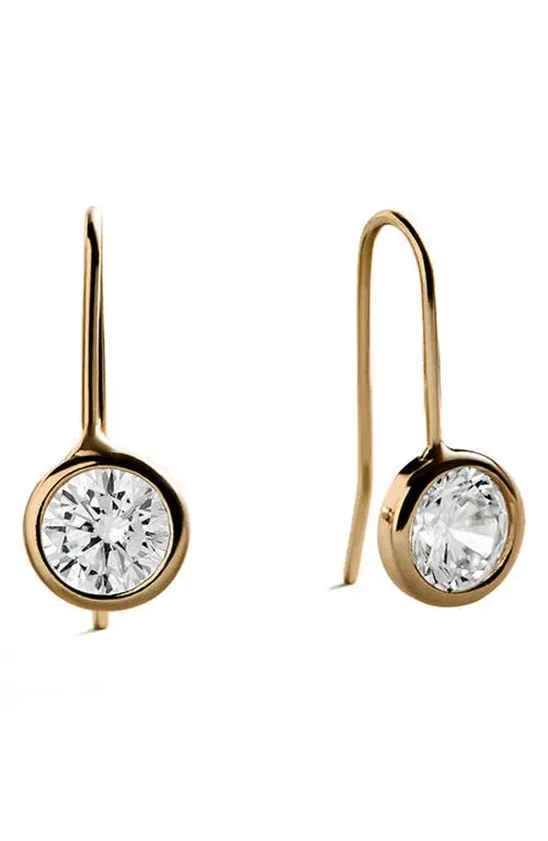 Baublebar Mini Fallon Bezel Drop Earrings - Clear