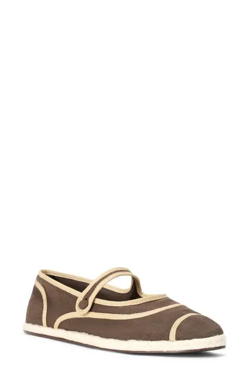 Staud Nora Espadrille Flat - Espresso