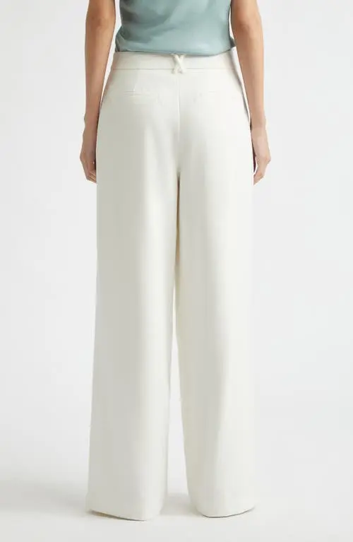 TOCCIN Solara Pleat Front Wide Leg Pants - Optic