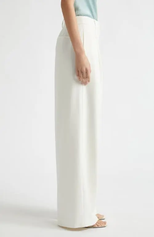TOCCIN Solara Pleat Front Wide Leg Pants - Optic