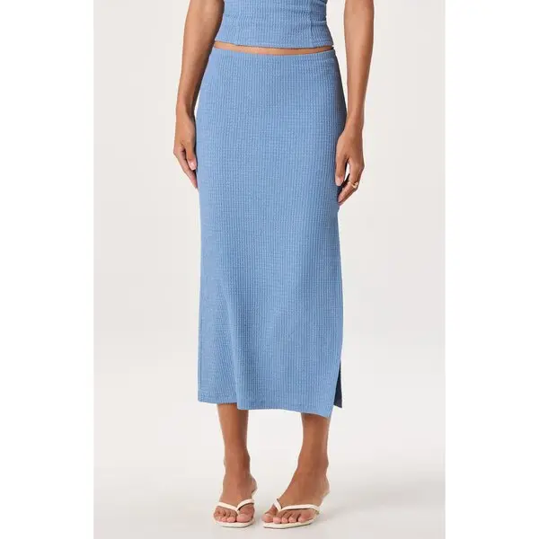 Astr The Label Milana Rib Midi Skirt