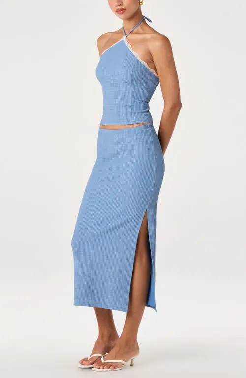 Astr The Label Milana Rib Midi Skirt