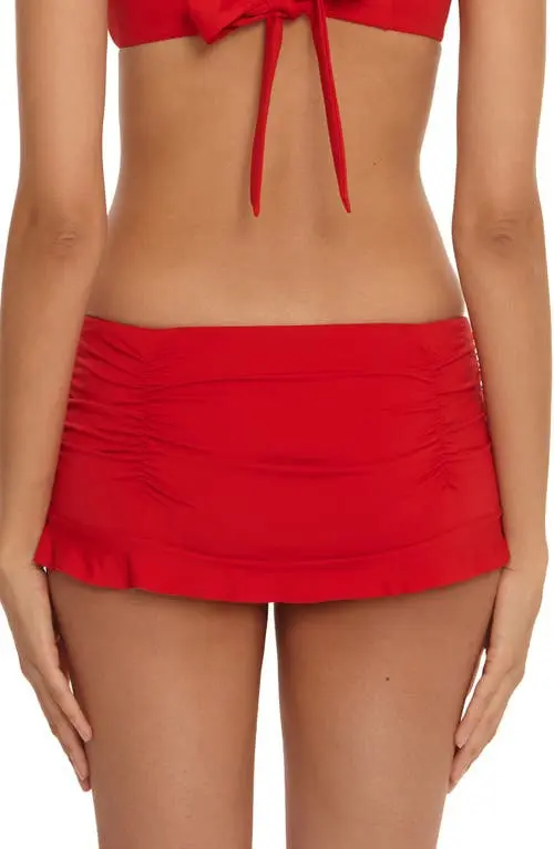 BECCA By Rebecca Virtue Color Code Skirted Bikini Bottoms