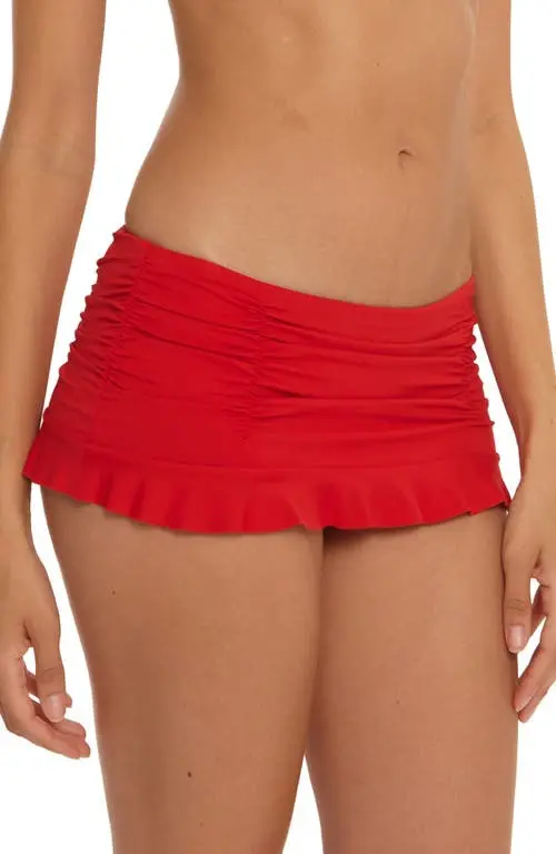 BECCA By Rebecca Virtue Color Code Skirted Bikini Bottoms