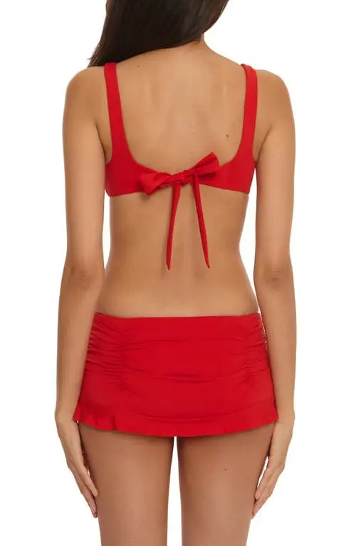 BECCA By Rebecca Virtue Color Code Skirted Bikini Bottoms