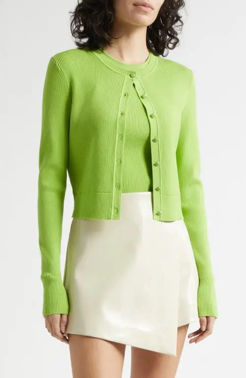 TOCCIN Zoe Crop Cardigan - Lime