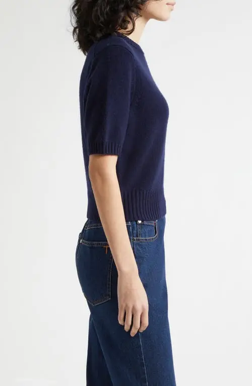 TOCCIN Elsie Short Sleeve Wool & Cashmere Sweater
