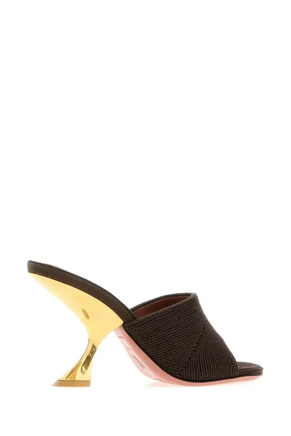 Amina Muaddi Fabric Taylor Mules