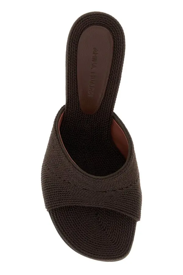 Amina Muaddi Fabric Taylor Mules