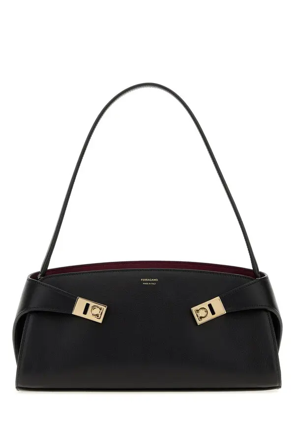 FERRAGAMO Leather Hug Shoulder Bag
