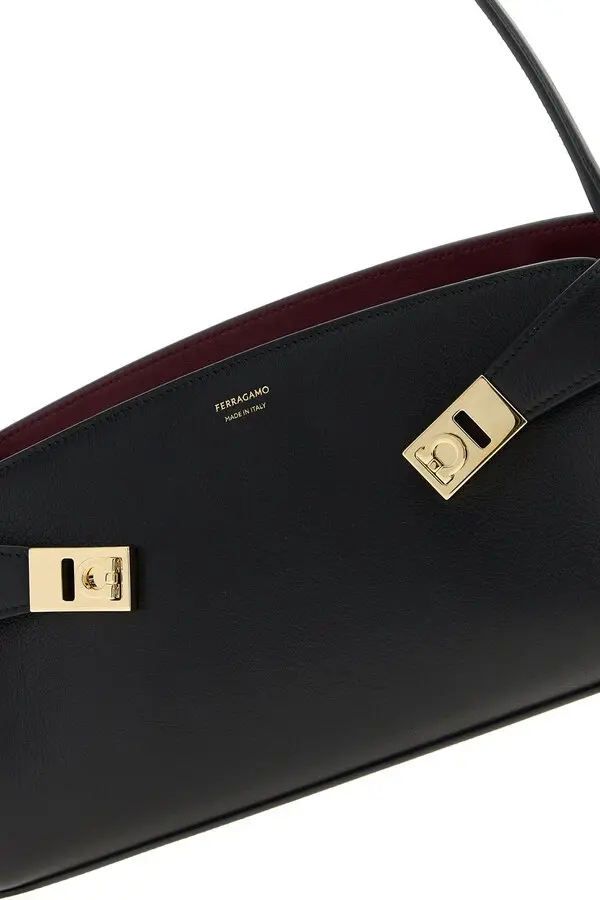 FERRAGAMO Leather Hug Shoulder Bag