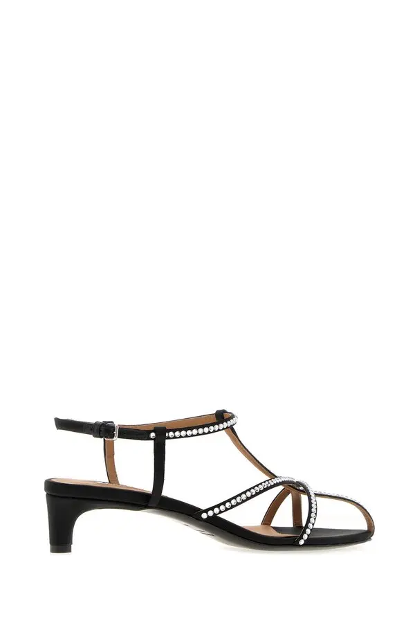 JIL SANDER Satin Cage Sandals