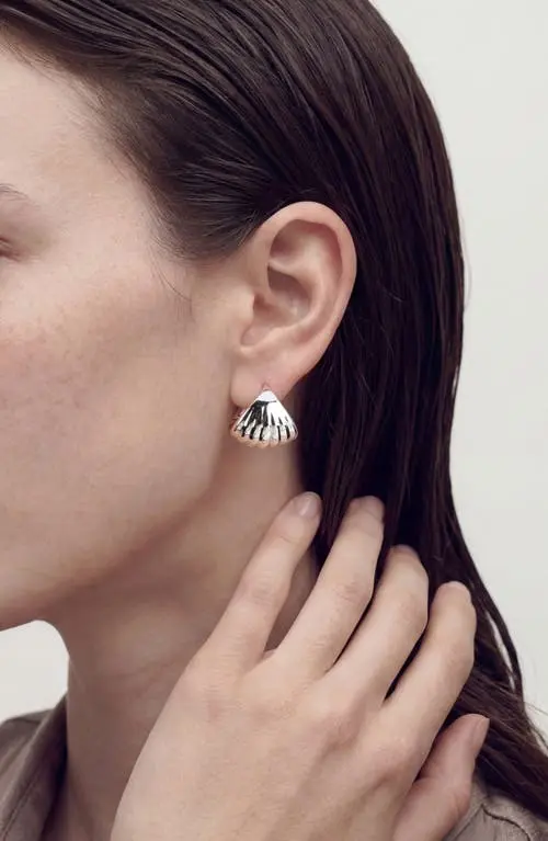 ST. MORAN Statement Palm Hoop Earrings