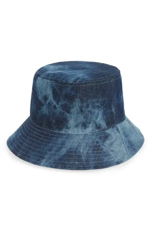 OPEN EDIT Acid Washed Bucket Hat - Denim